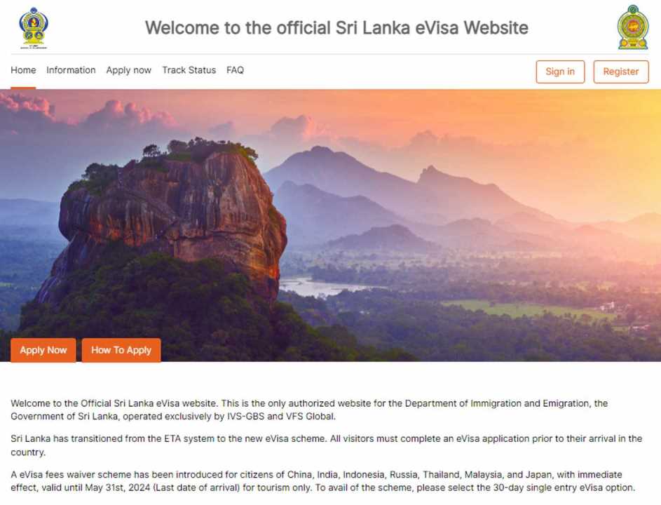 Wniosek wizowy szybko i sprawnie (Sri Lanka) - Sri Lanka: wiza online